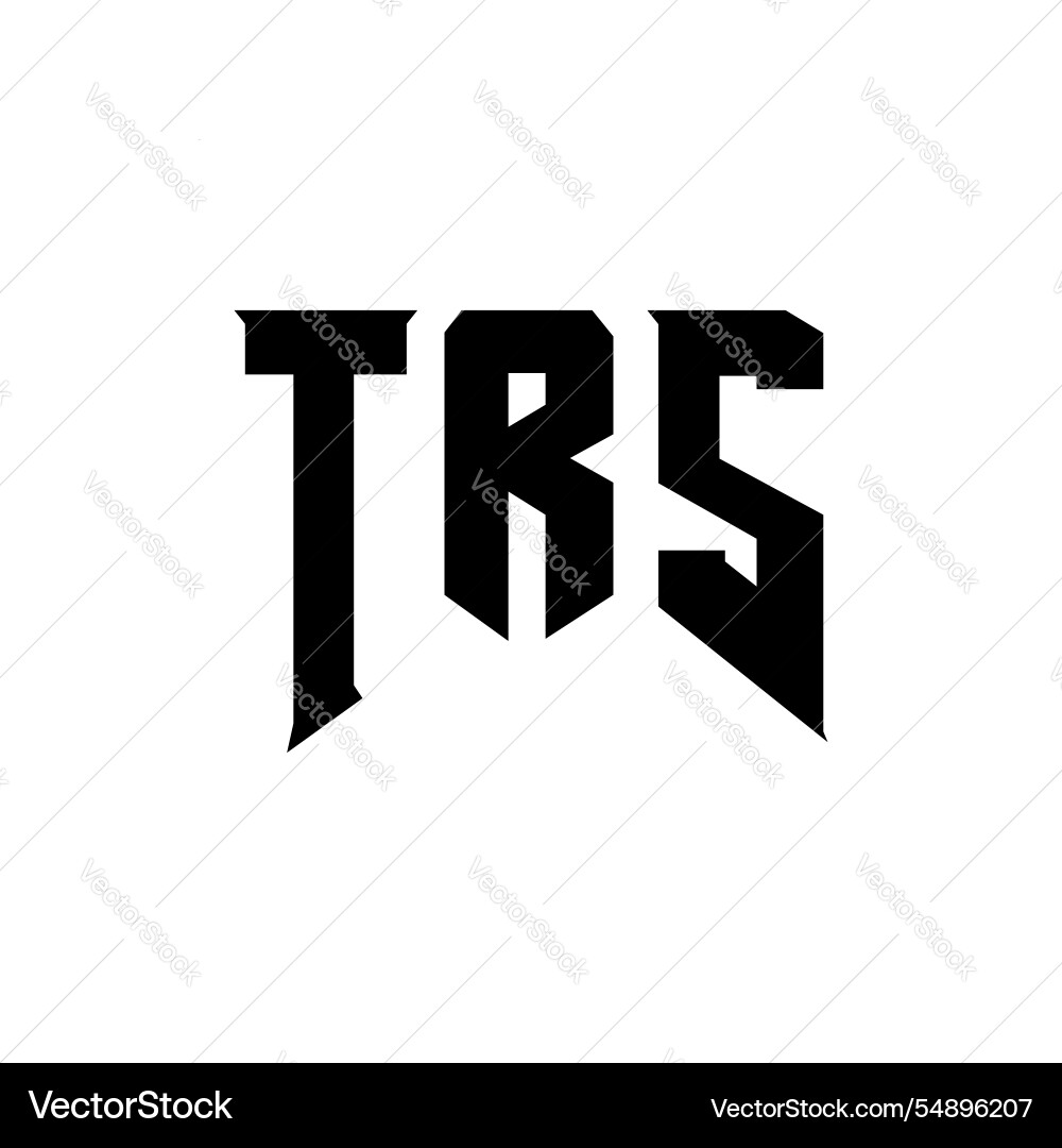 Trs letter logo design for technology company Vector Image
