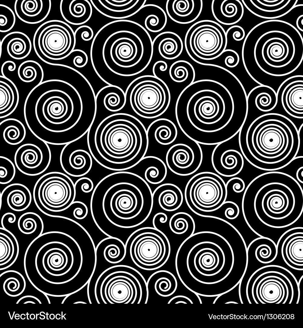 Hypnotic spiral pattern Royalty Free Vector Image