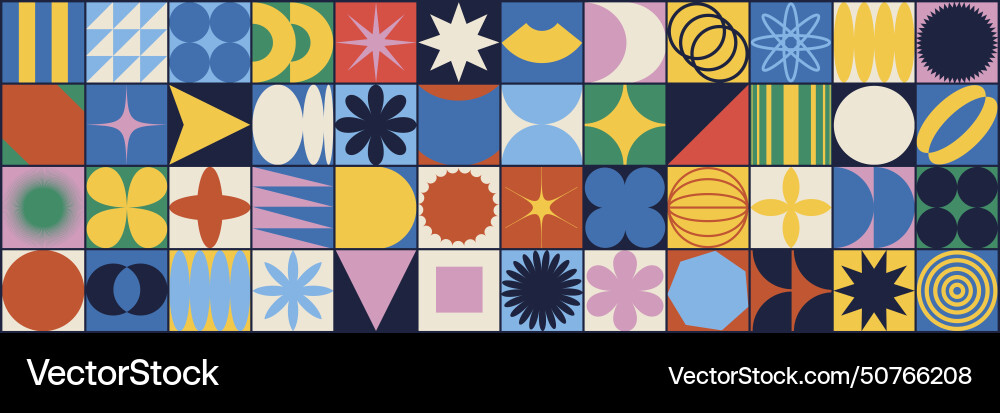 Modern colored grid background Royalty Free Vector Image