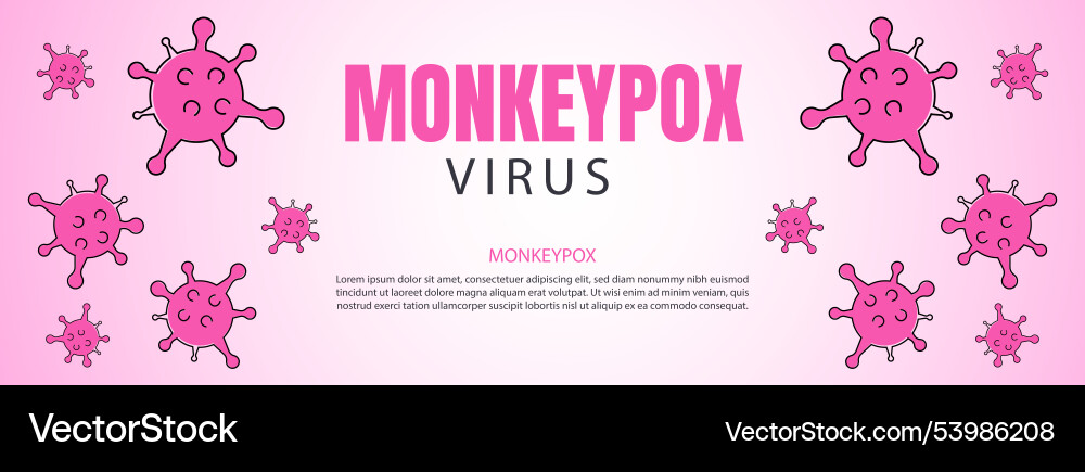 Monkeypox or mpox is a virus that infects humans Vector Image
