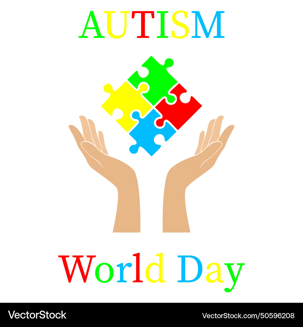 World autism day Royalty Free Vector Image - VectorStock