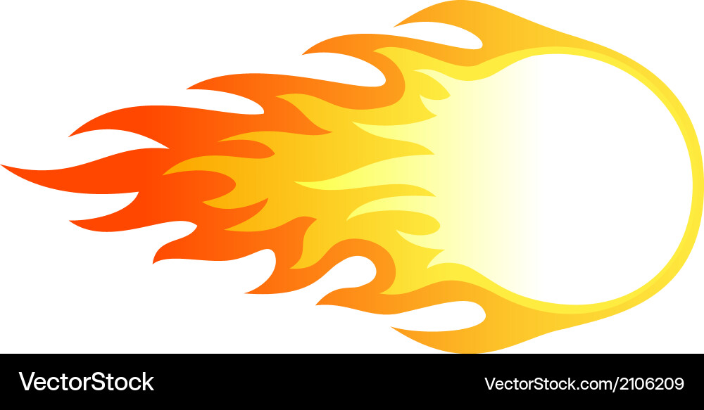 Fire ball Royalty Free Vector Image - VectorStock