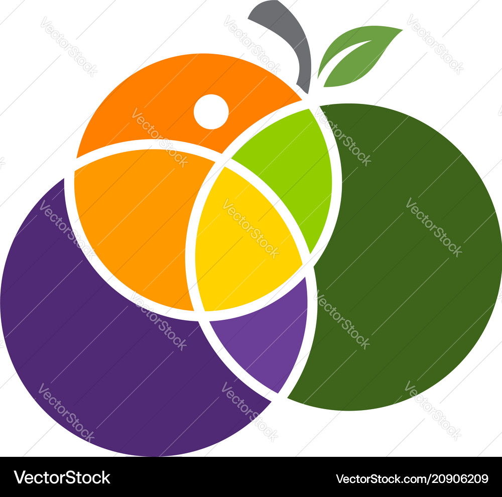 Fruit Mix Logo - Fresh & Vibrant Royalty Free Vector