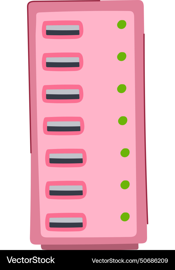 Pc usb hub cartoon Royalty Free Vector Image - VectorStock