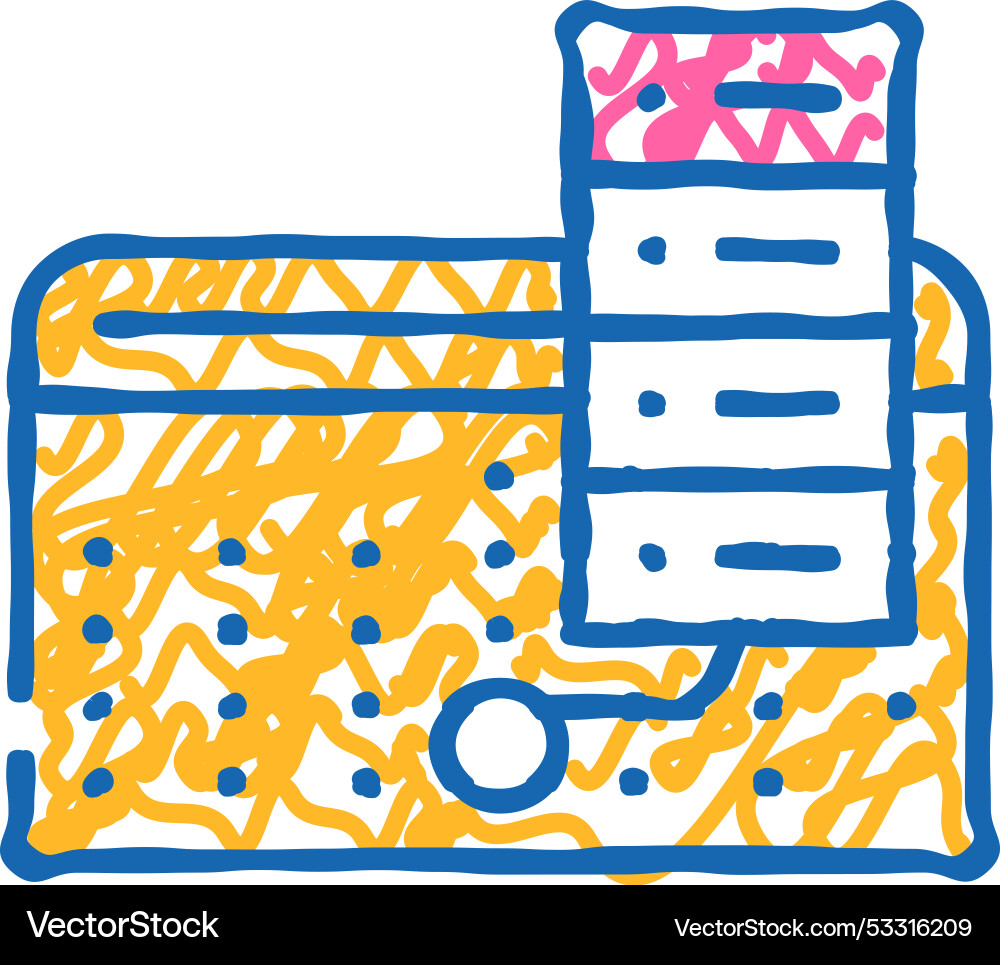 Schedule for day icon doodle Royalty Free Vector Image