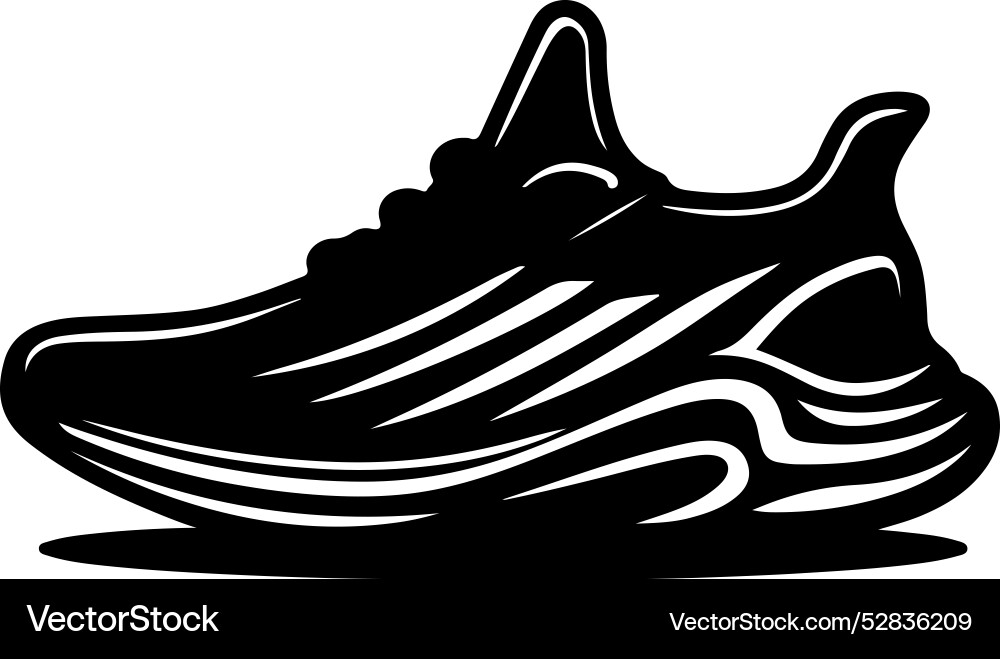Shoe shapes silhouette pack 5 Royalty Free Vector Image
