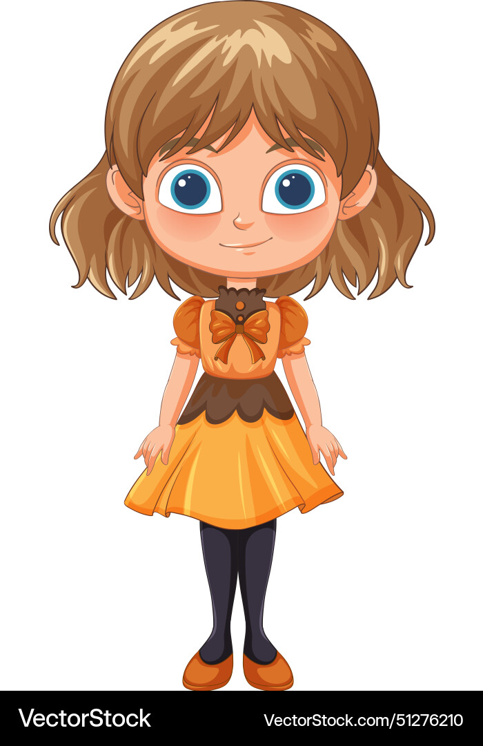 A young girl smiling Royalty Free Vector Image