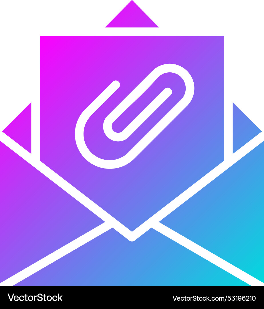 Attached icon design Royalty Free Vector Image