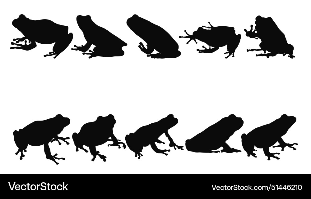 Frog-black Royalty Free Vector Image - VectorStock