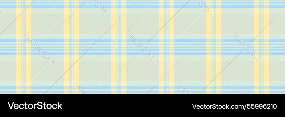 Soft pastel plaid pattern in pale yellow and blue Vector Image