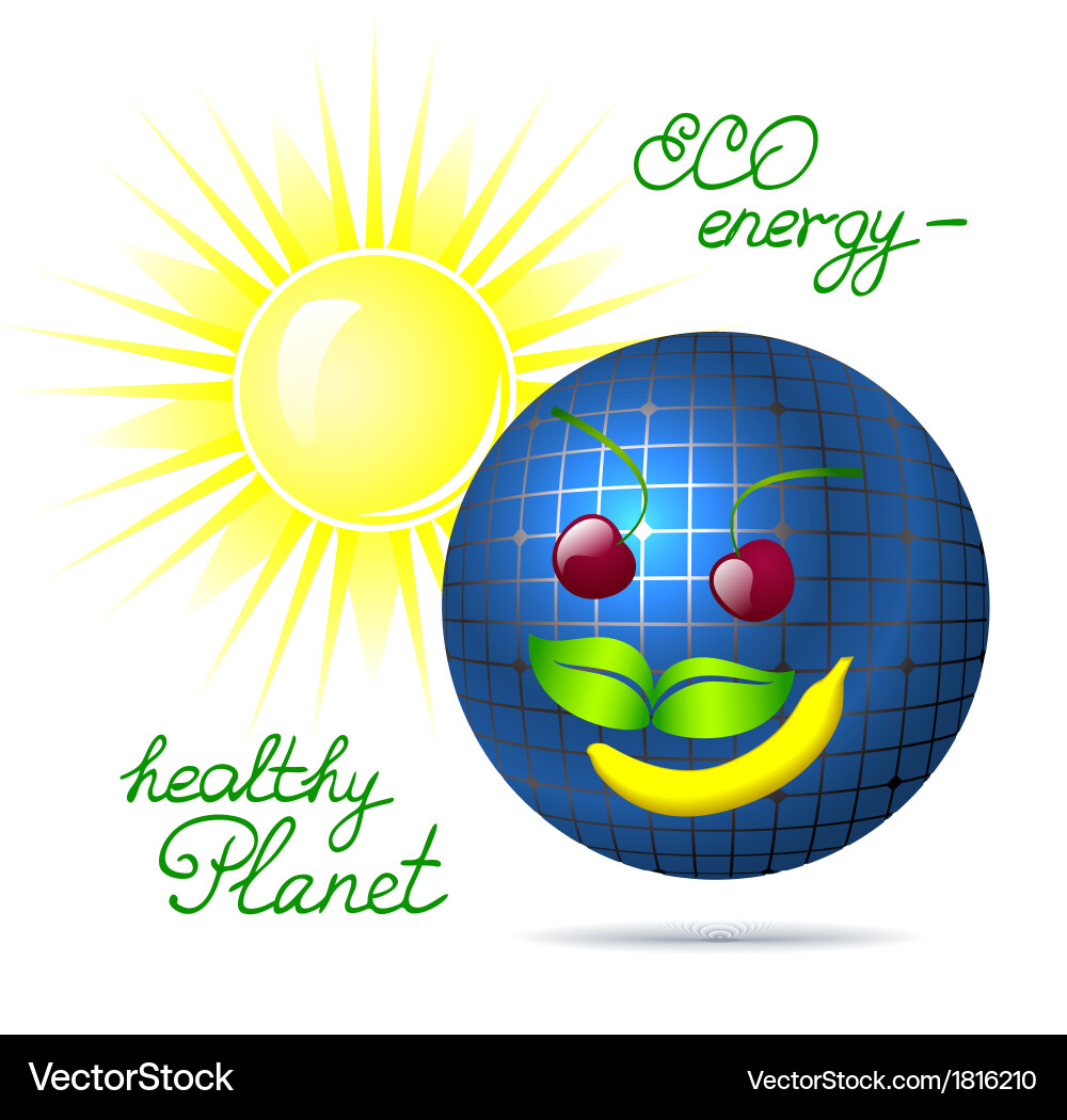 Solar energy Royalty Free Vector Image - VectorStock