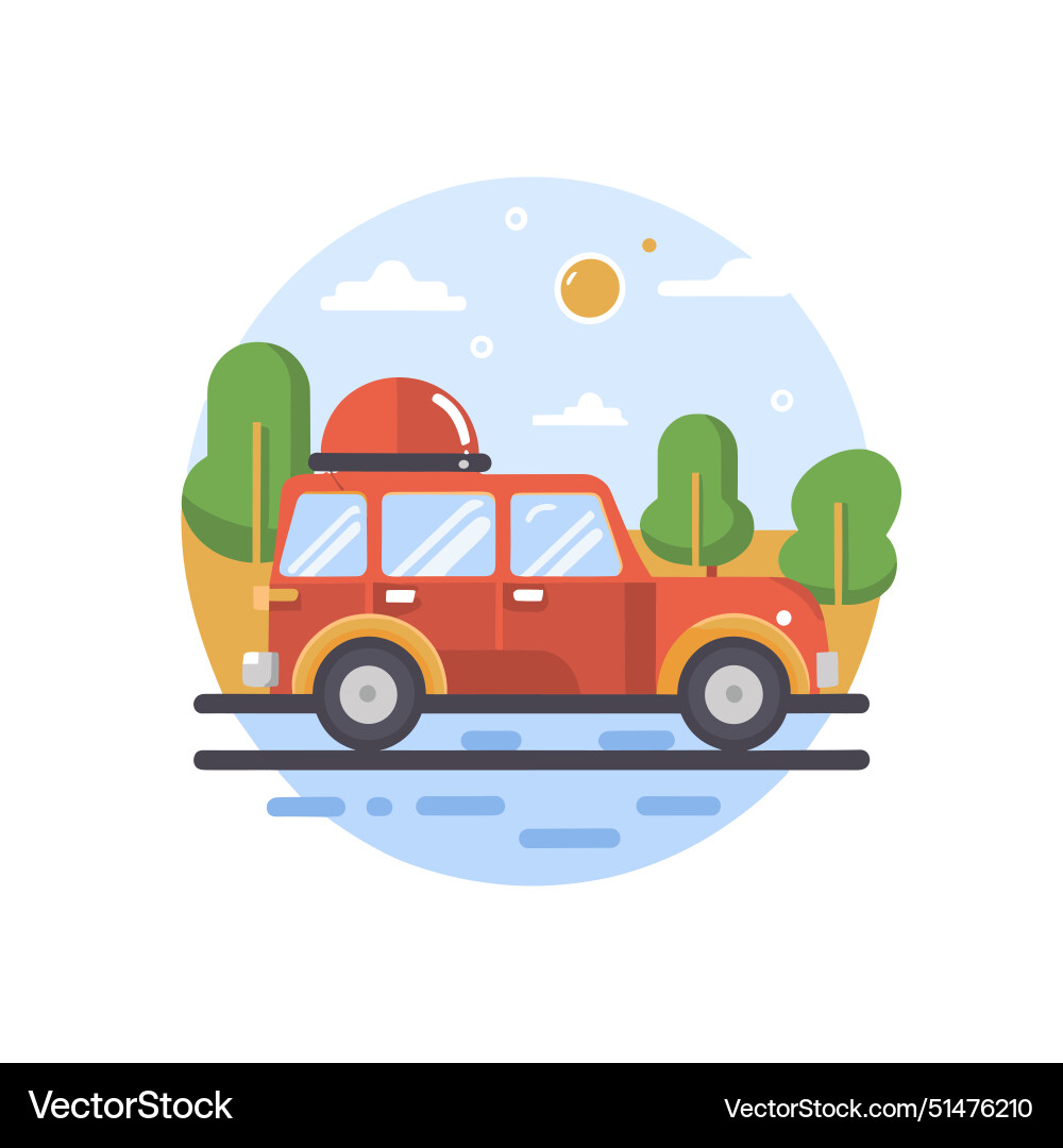 Vehicle flat style Royalty Free Vector Image - VectorStock