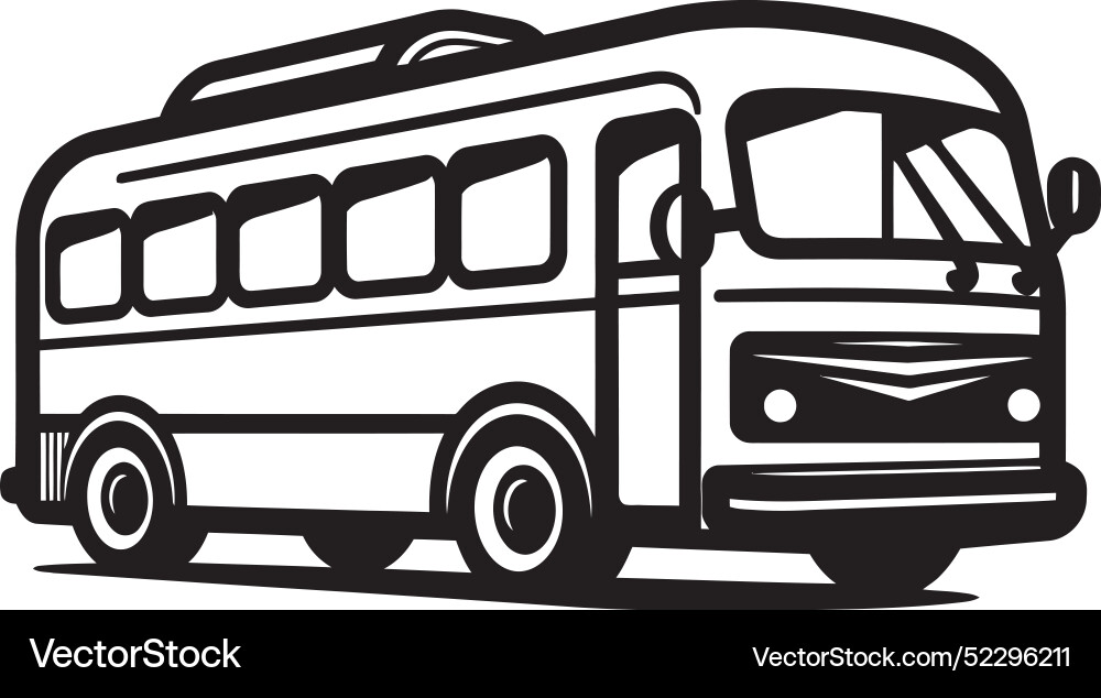 Bus chronicles revealed intricate bus Royalty Free Vector