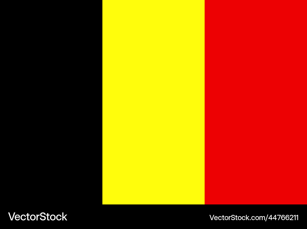 Flag of belgium Royalty Free Vector Image - VectorStock