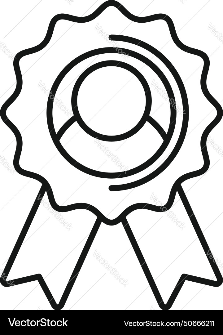 Human emblem icon outline vacancy best Royalty Free Vector
