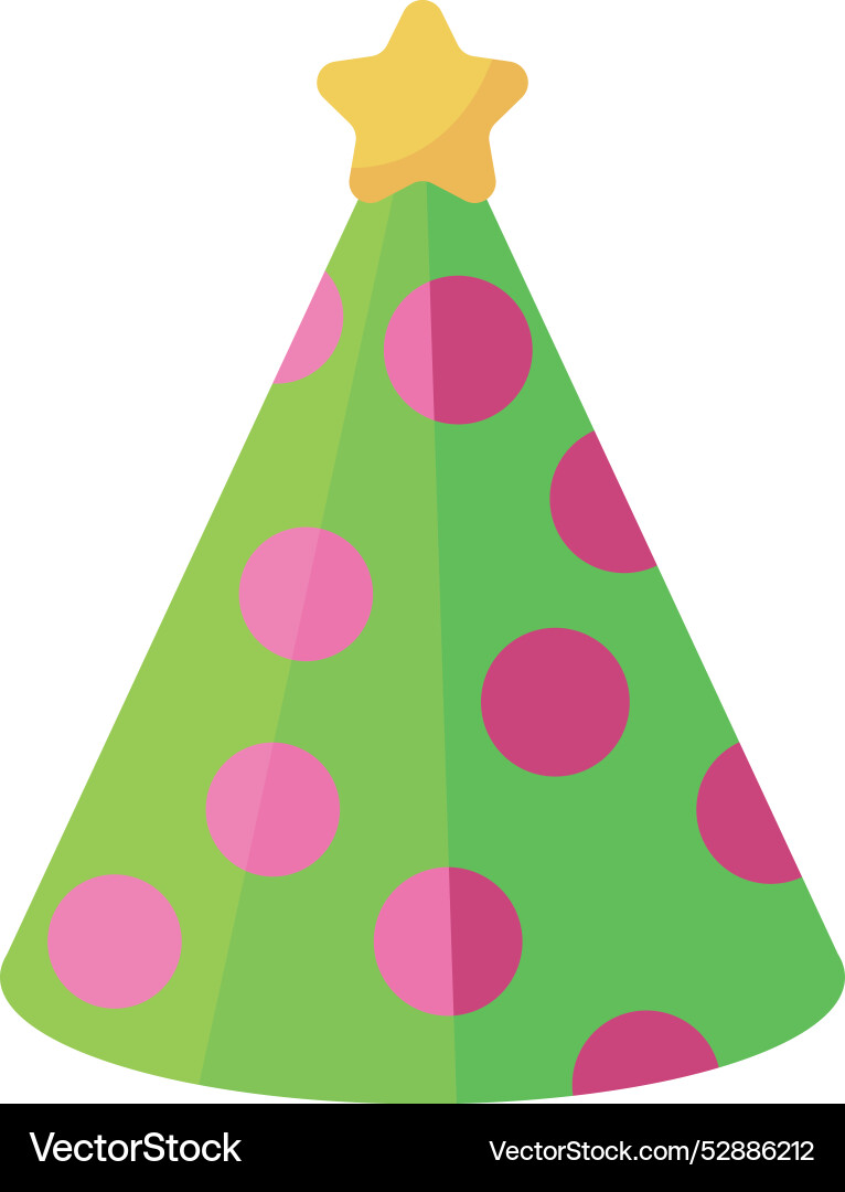 Birthday party cap Royalty Free Vector Image - VectorStock