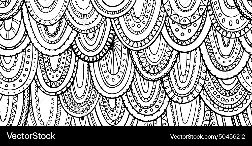 Creative abstract background doodle seamless Vector Image