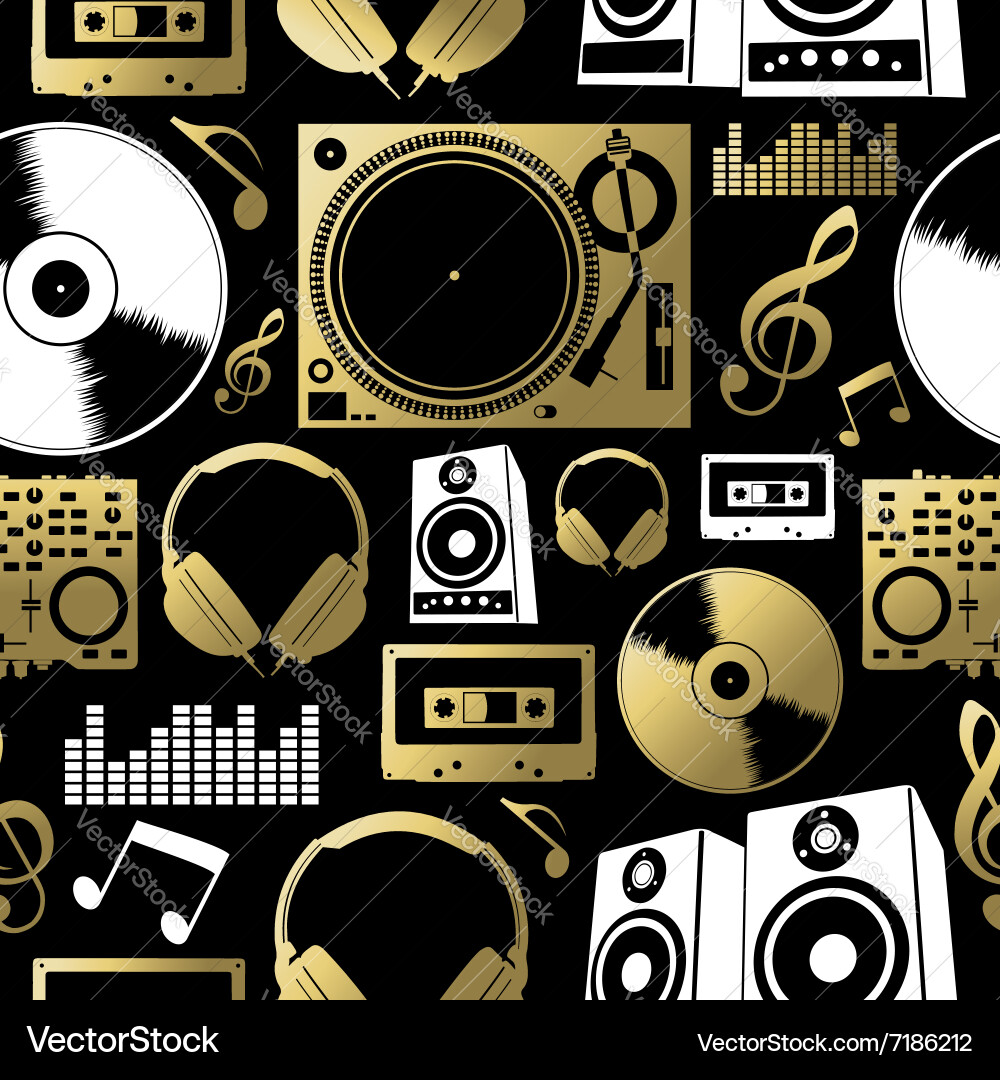 Seamless Background Dj Vector Images (over 1,500)