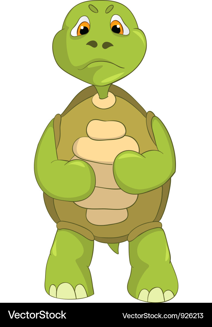 Angry turtle Royalty Free Vector Image - VectorStock