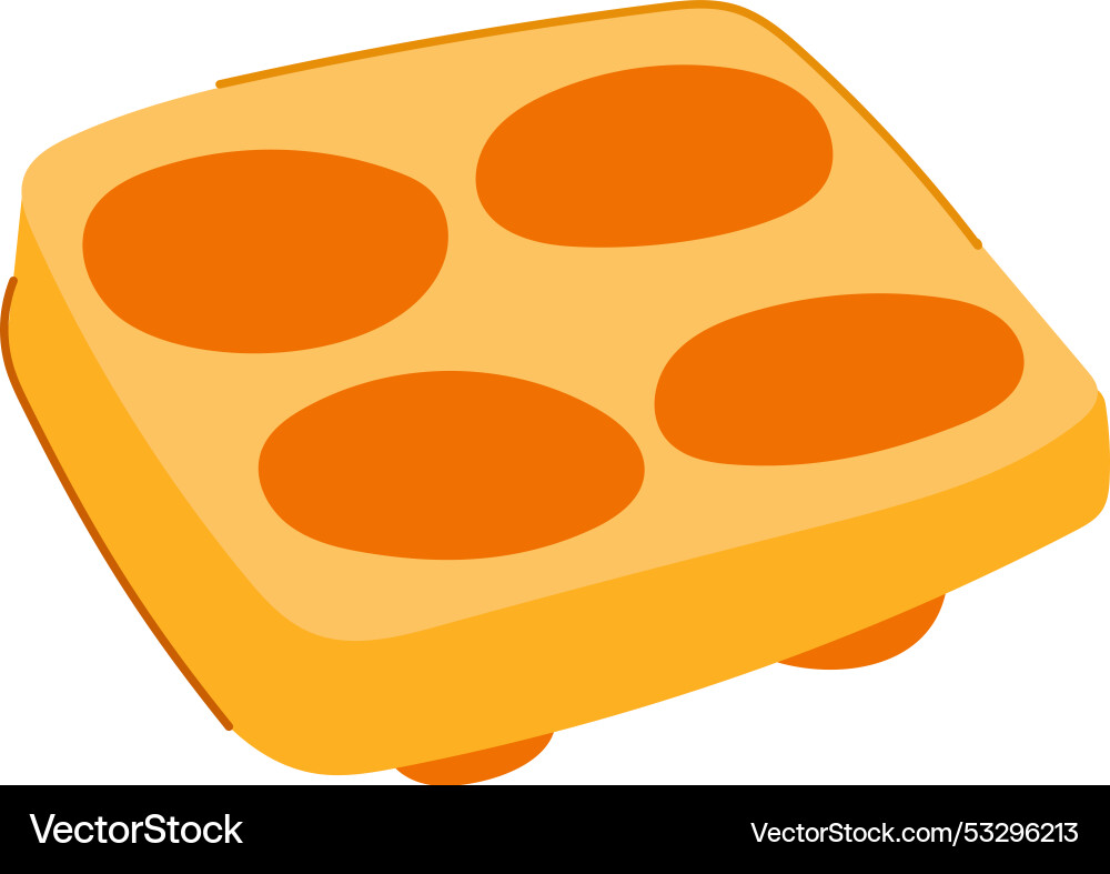 Ceramic egg holder cartoon Royalty Free Vector Image