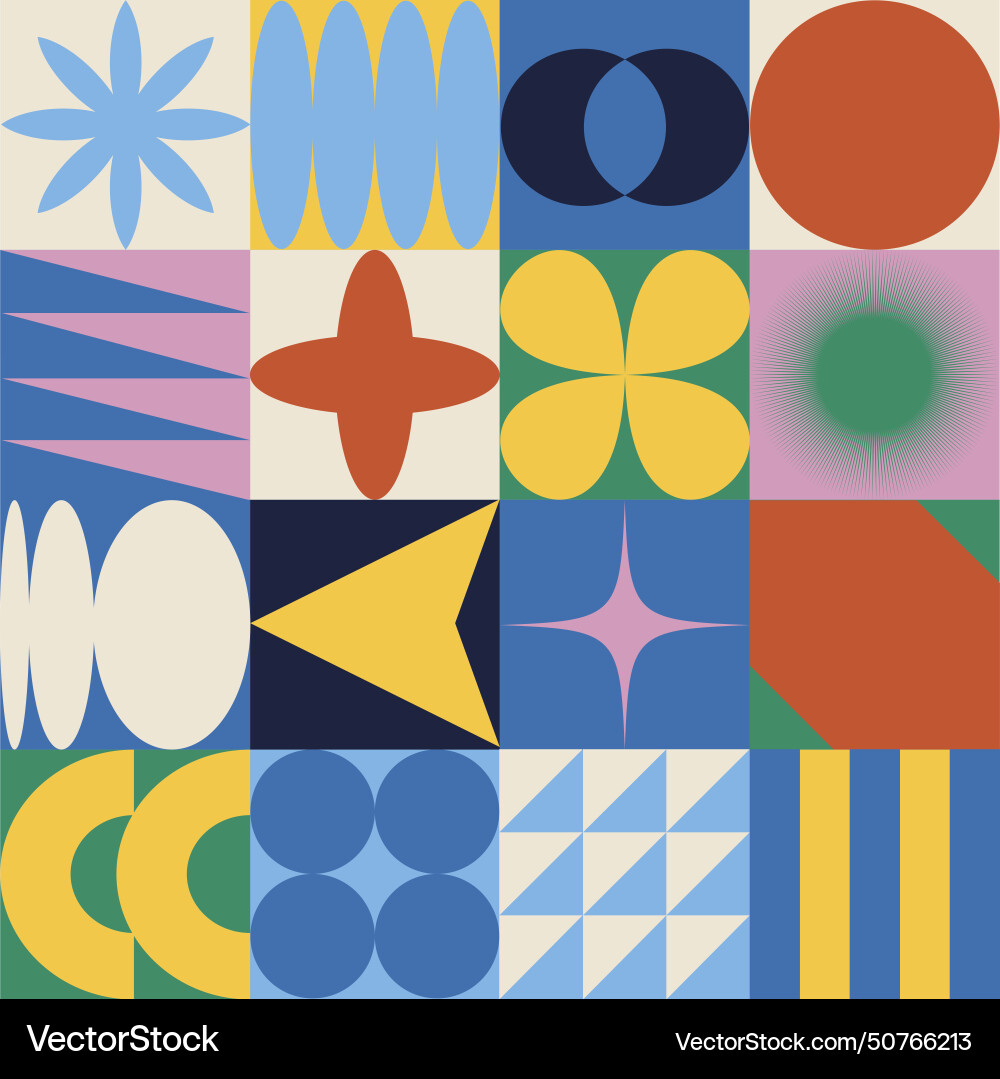 Modern colored grid background Royalty Free Vector Image