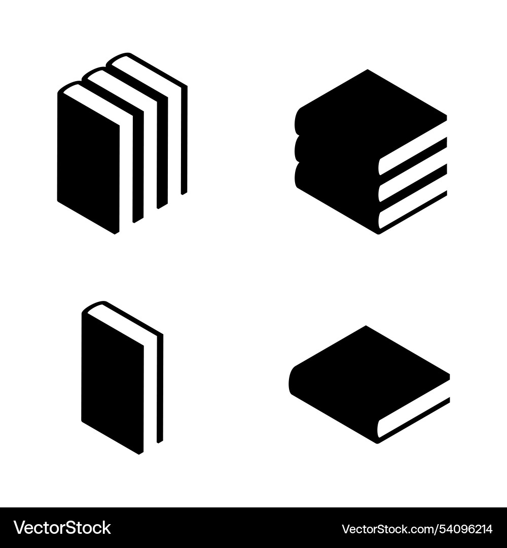 Book stack art Royalty Free Vector Image - VectorStock