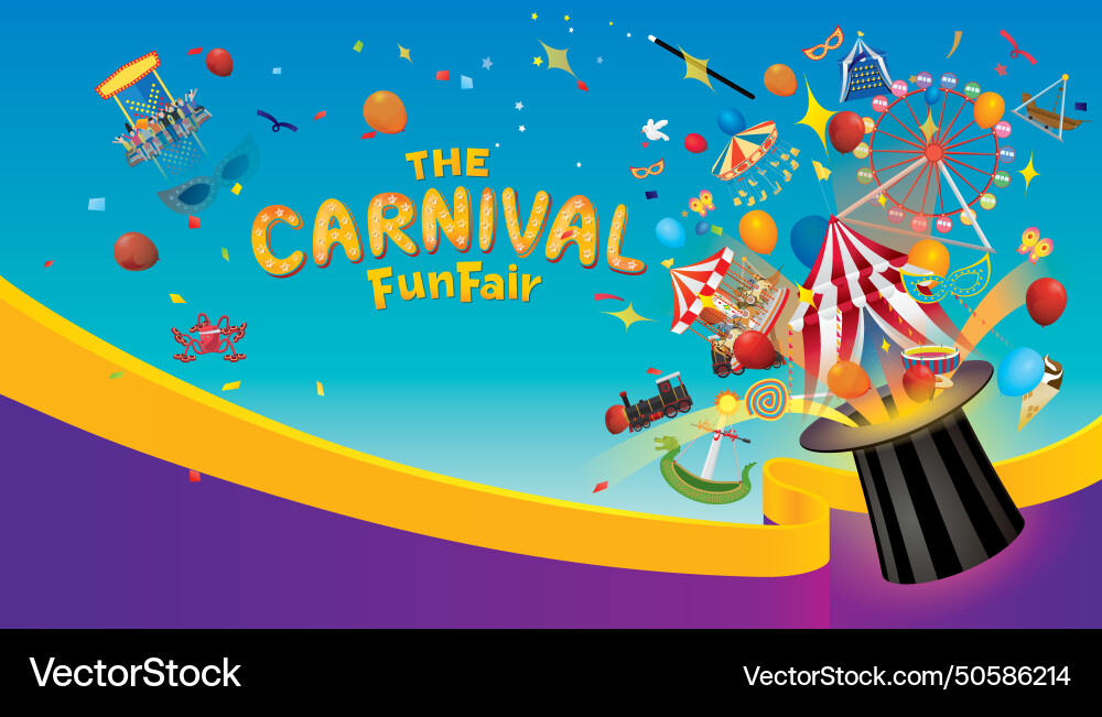 Carnival funfair design Royalty Free Vector Image
