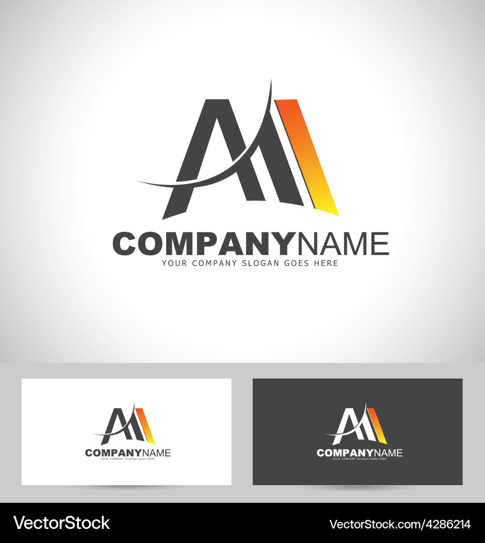 Creative letter m design Royalty Free Vector Image