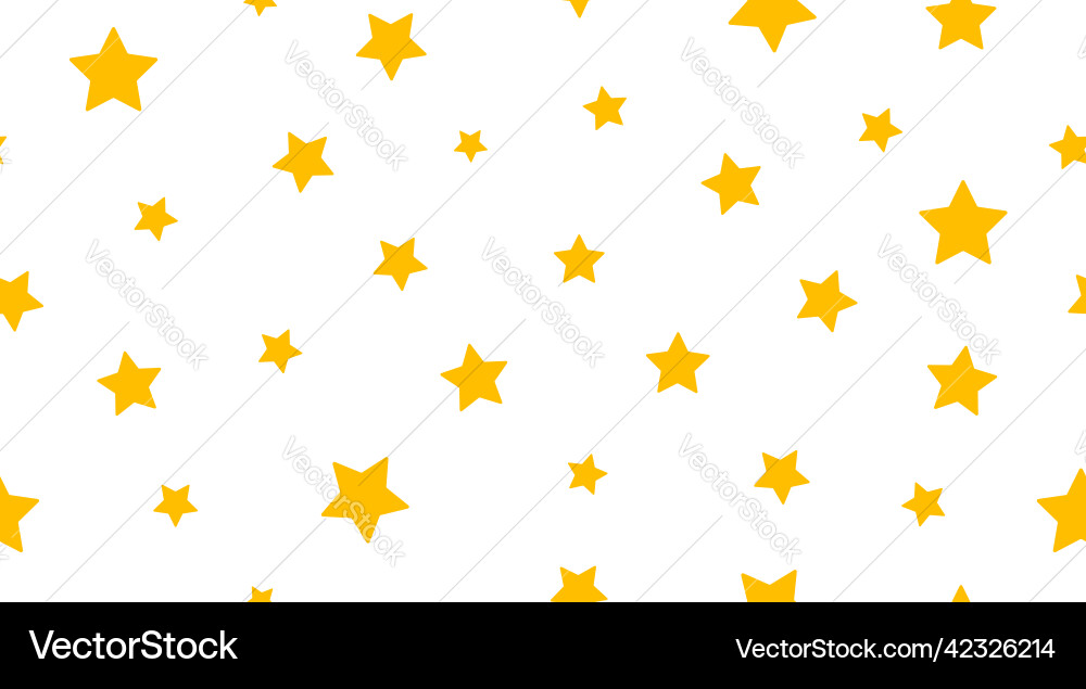 Yellow Star Pattern Royalty Free Vector Image - VectorStock