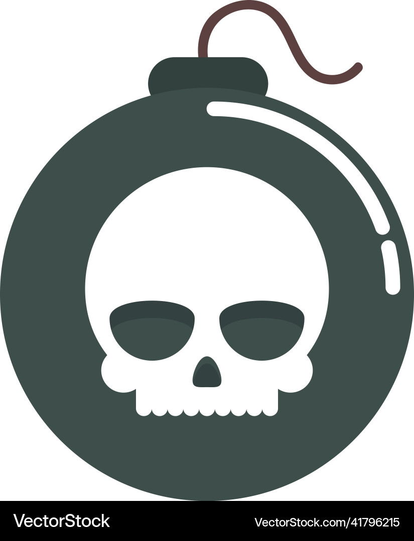Bomb with skull Royalty Free Vector Image - VectorStock