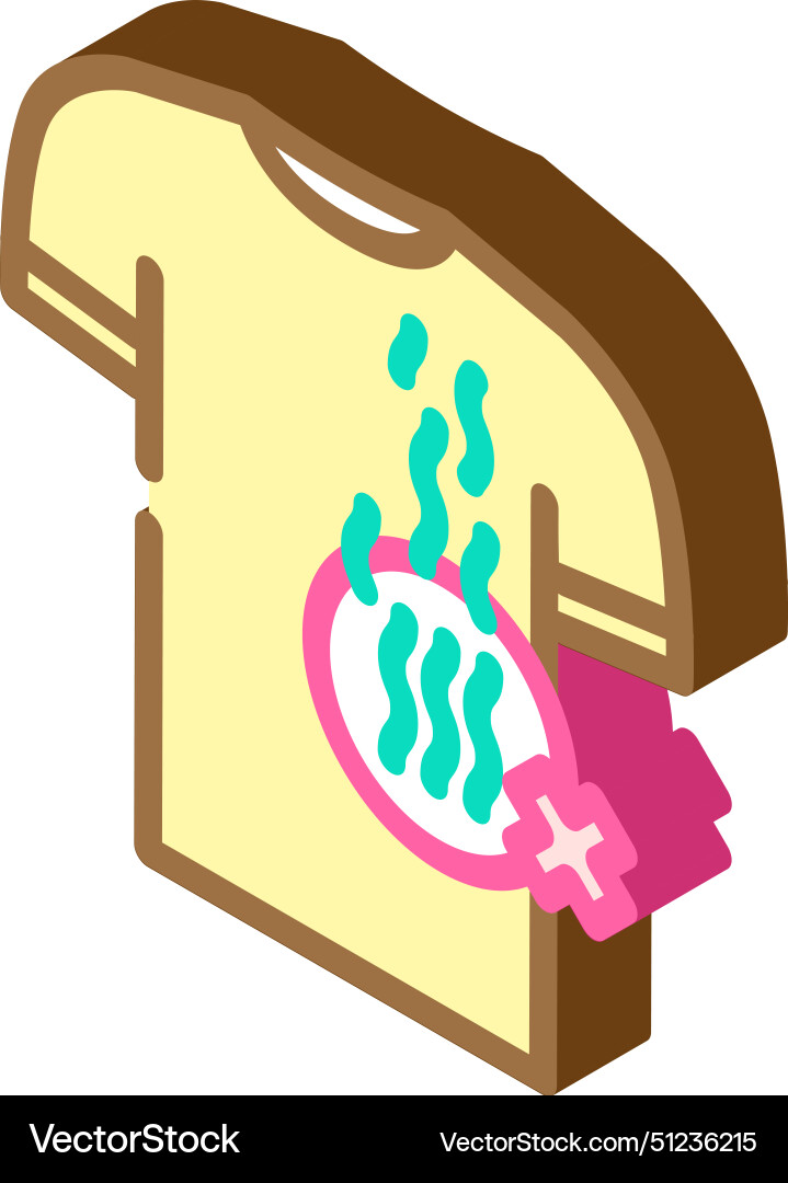 Odor removal dry cleaning isometric icon Vector Image