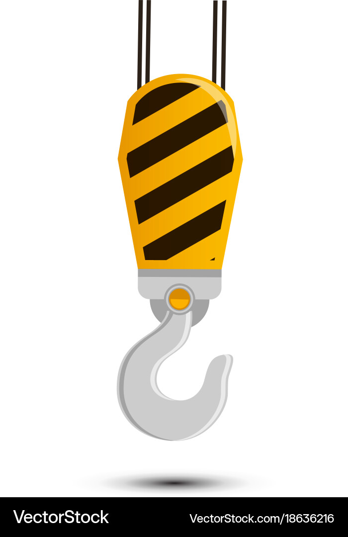 Construction industrial hook Royalty Free Vector Image
