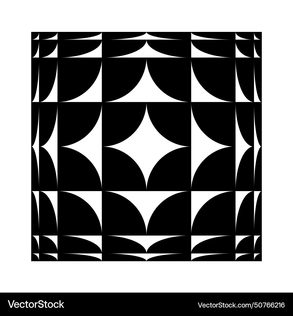 Geometric dynamic square Royalty Free Vector Image