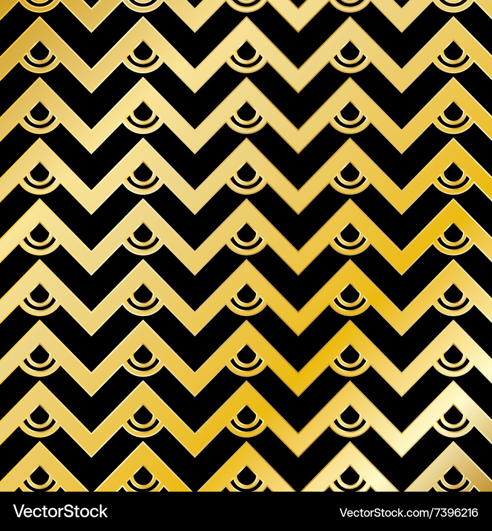 Golden chevron pattern background Royalty Free Vector Image