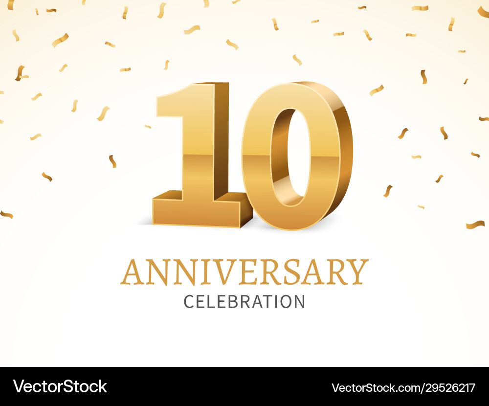 Anniversary celebrating event poster template Vector Image
