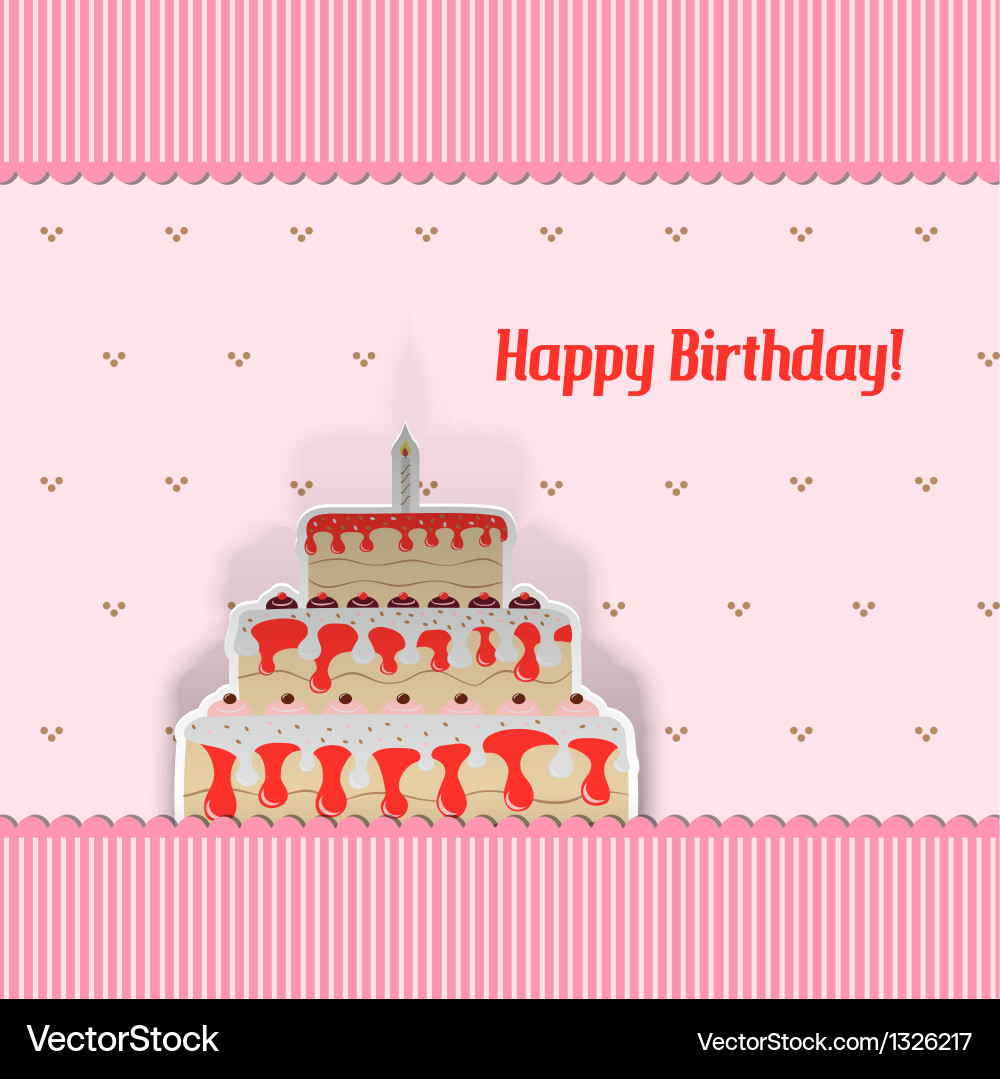 Birthday card Royalty Free Vector Image - VectorStock