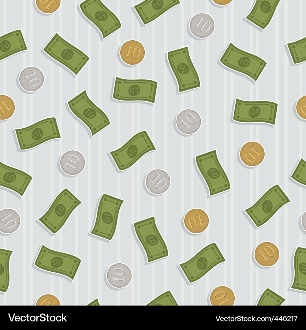 Money pattern Royalty Free Vector Image - VectorStock