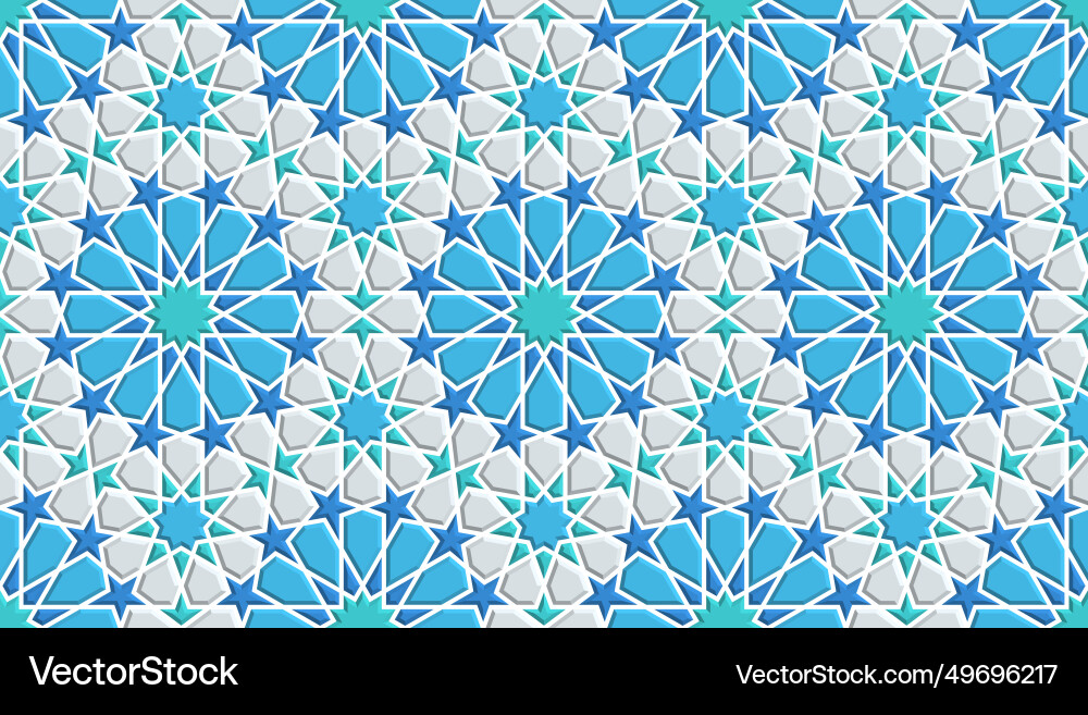 Seamless geometric pattern in authentic arabian Vector Image