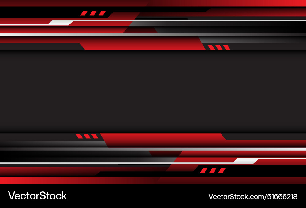 Abstract red grey cyber futuristic geometric Vector Image