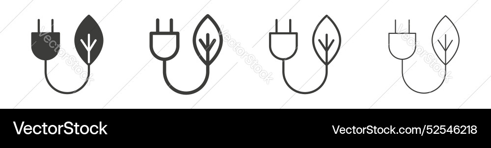 Biomass energy icon set on white background Vector Image