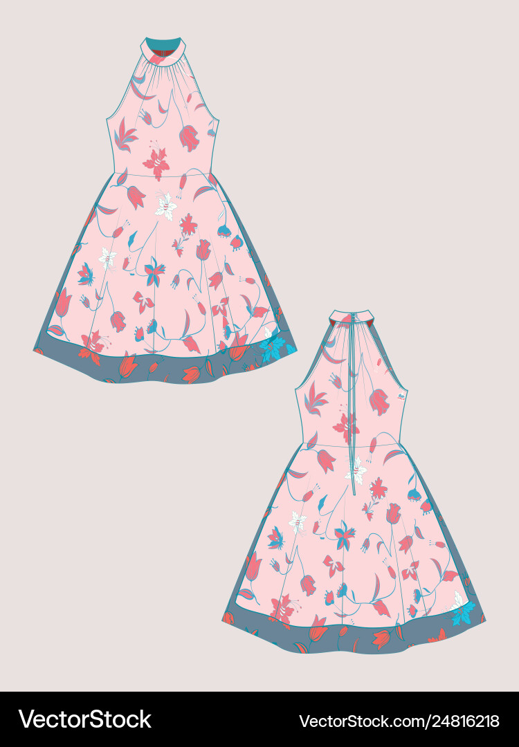 Customizable garment template Royalty Free Vector Image