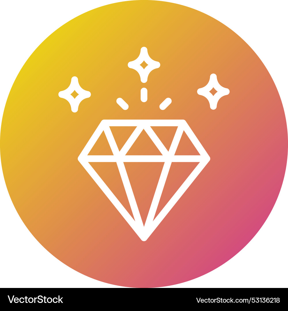 Diamond icon design Royalty Free Vector Image - VectorStock
