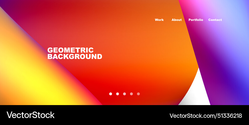 Dynamic flowing shapes concept design composition Vector Image