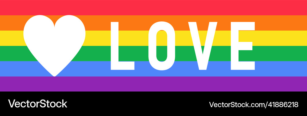 Lgbt pride month long horizontal banner Royalty Free Vector