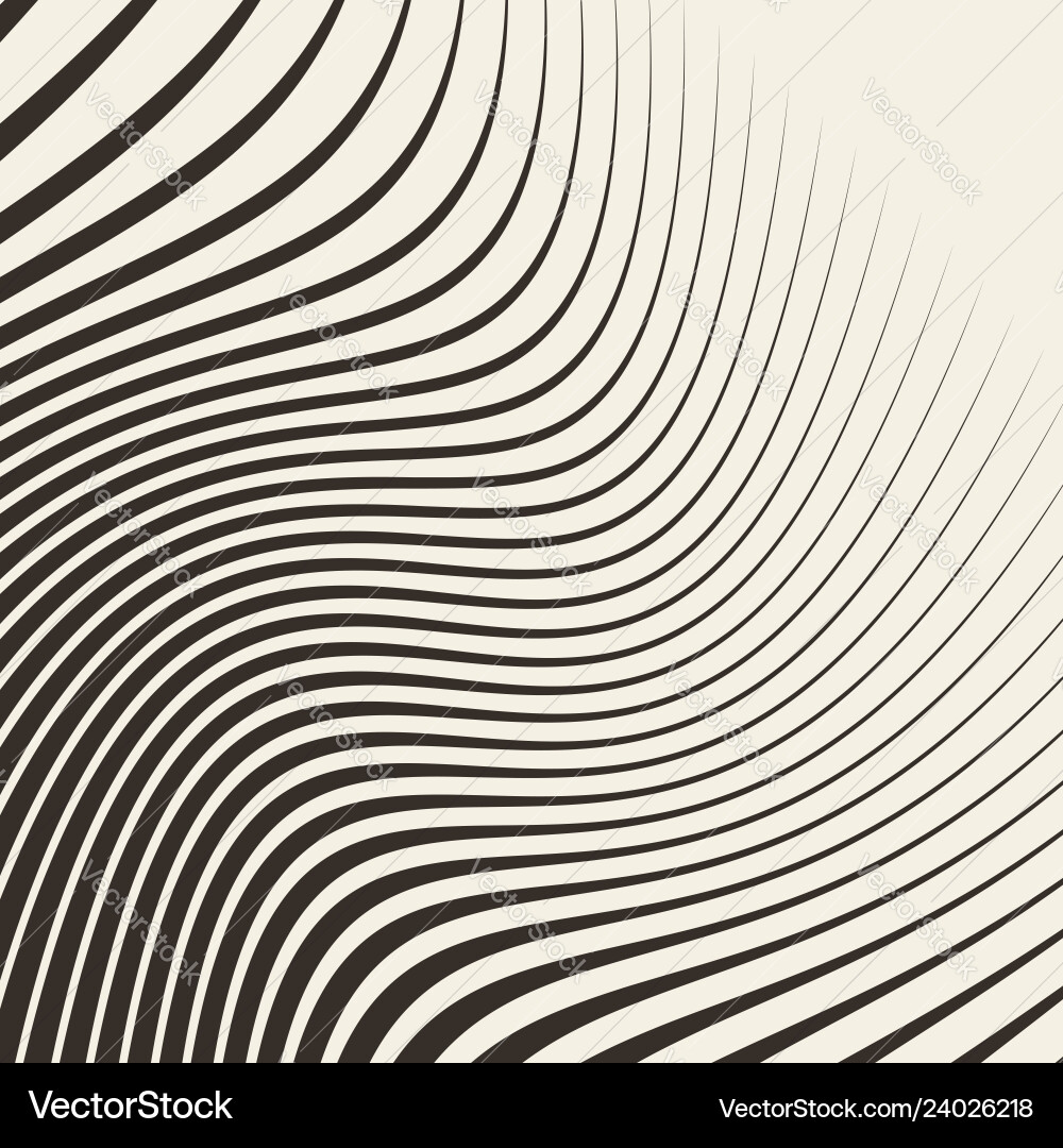 Monochrome Wave Pattern Royalty Free Vector Image