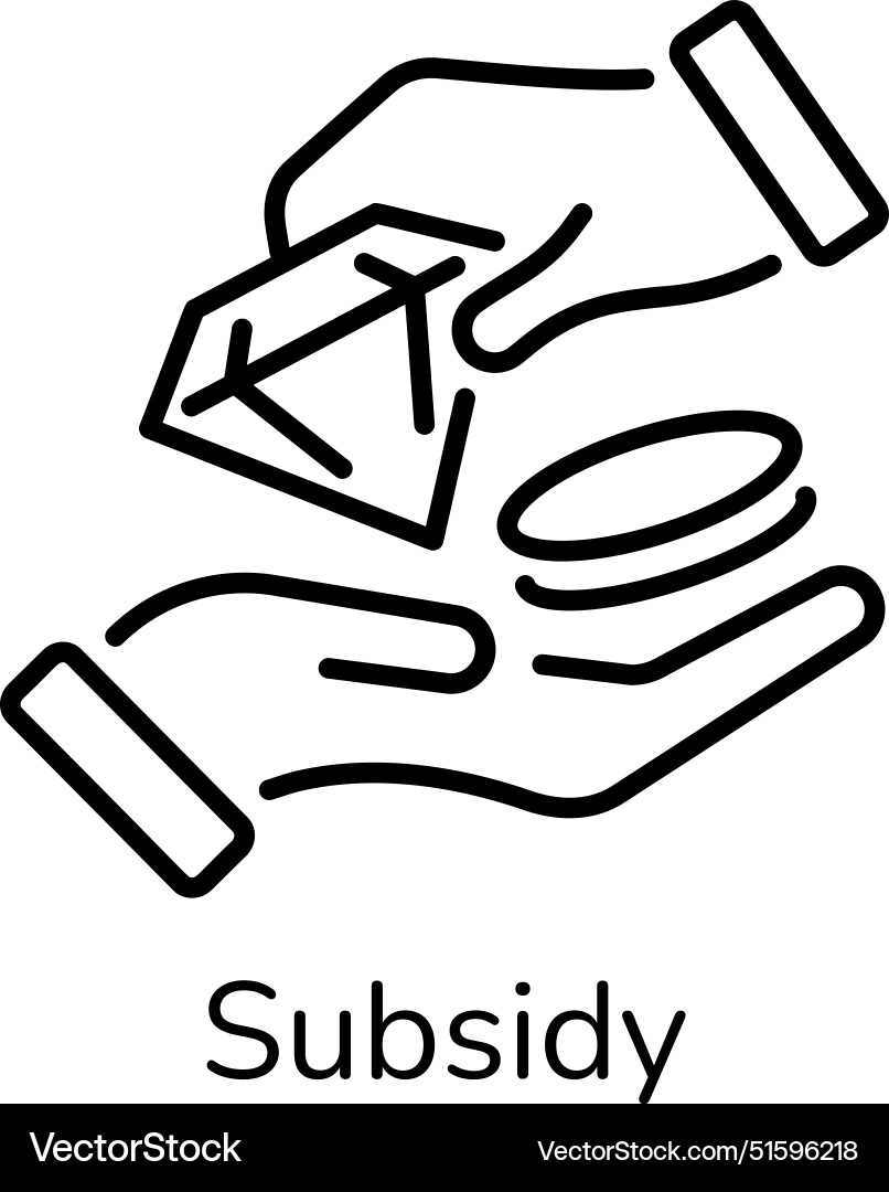 Subsidy Royalty Free Vector Image - VectorStock
