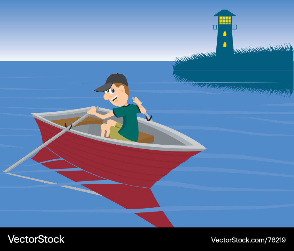 Boat ride Royalty Free Vector Image - VectorStock