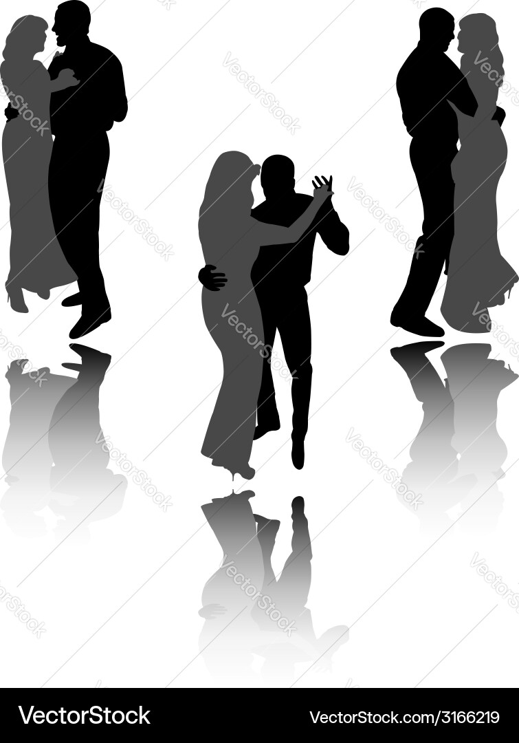 Dancing couple Royalty Free Vector Image - VectorStock
