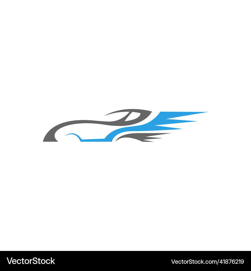 Sport car logo icon template Royalty Free Vector Image