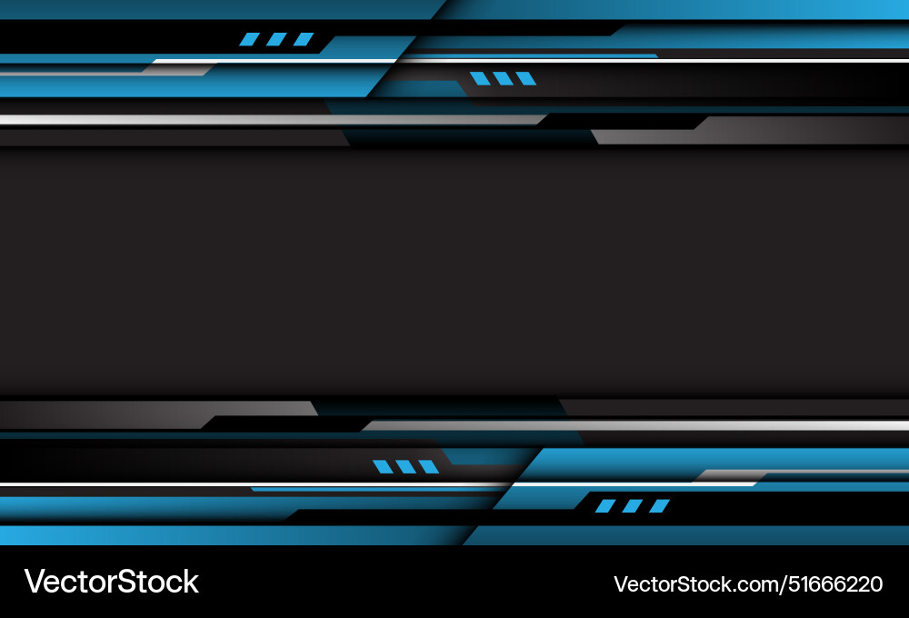 Abstract blue grey cyber futuristic geometric Vector Image